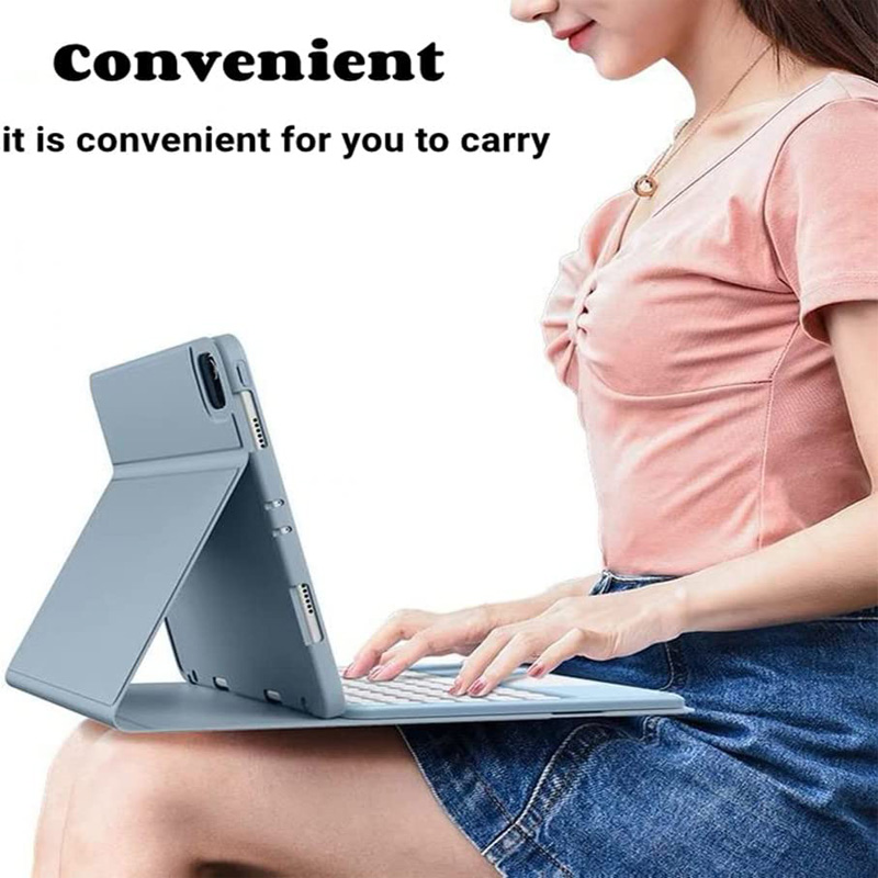360° rotation Case with Keyboard For iPad 7th Gen 8th 9th 10th ...