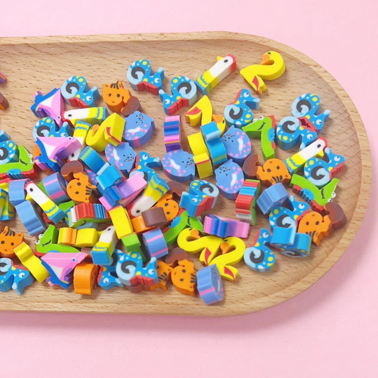 20PCS Cartoon Eraser Space Fruit Number Primary School Student Prize ...