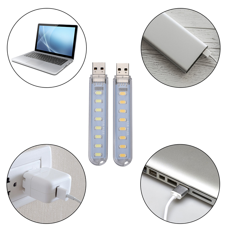 Mini USB Book Lights LED Lamps DC 5V Ultra Bright Reading Lamp for ...