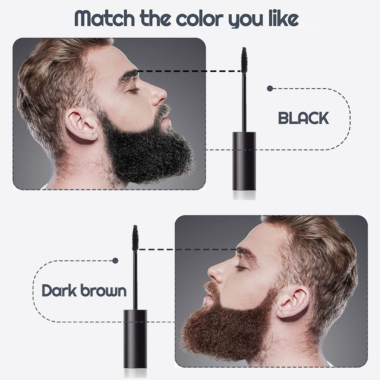 Beard Filling Pen Temporary Color for Beard and Eyebrows, Beard ...