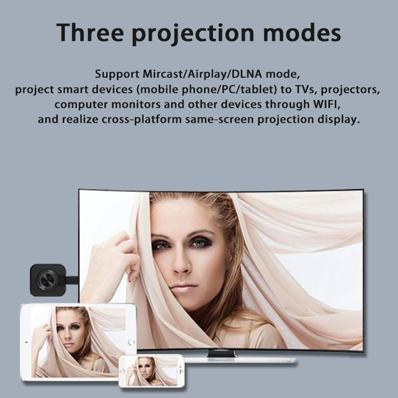 Wireless WiFi Display Dongle TV Stick 1080P HD Video Adapter For ...