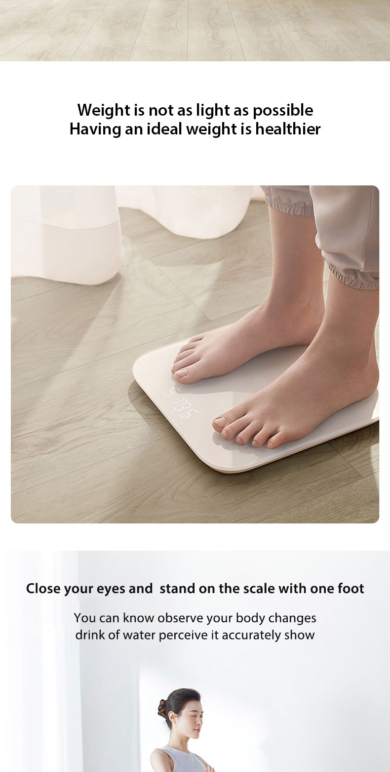 Lenovo digital weighing scale human Body Fat Scale smart weight scale ...
