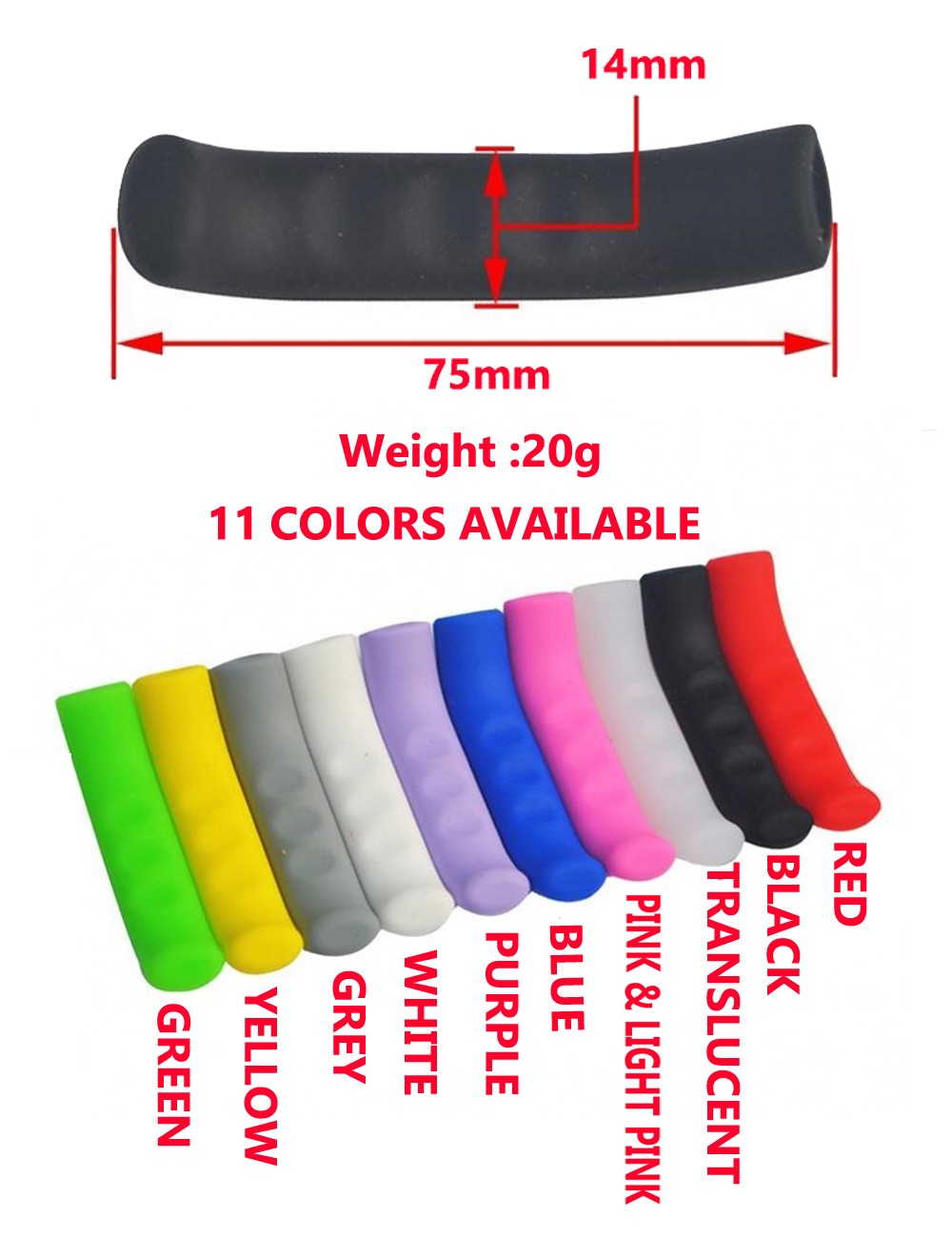 ZTTO Bicycle Silicone Gel Brake Handle Lever Cover Gel Protector ...