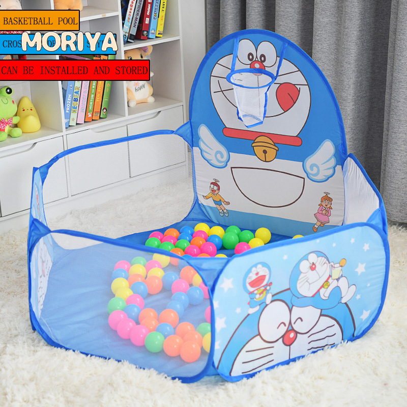 Children Ocean Ball Pool Kids Play Tent Doraemon can cast basketball ...