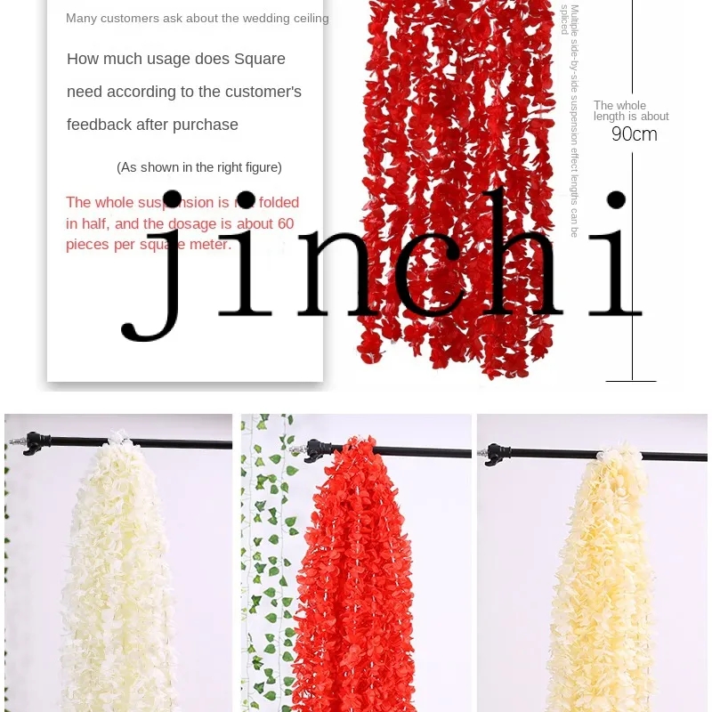 One Meter Flower Garland Fence Flower Garland Orchid Garland Vine ...