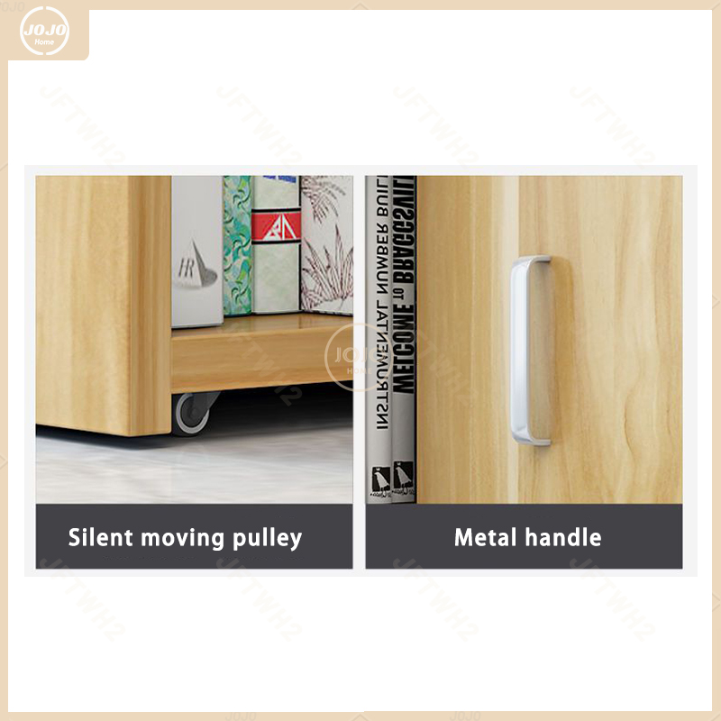 Storage cabinet pull-out bookcase removable bookcase narrow seam ...