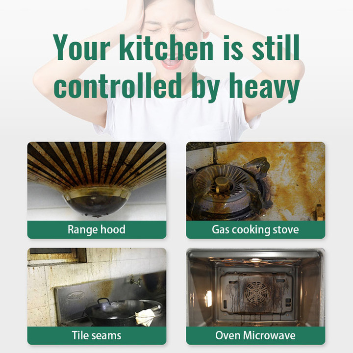 Easyout Kitchen Heavy Grease Cleaner Spray, Range Hood Powerful Degreasing And Cooktop Exhaust ...