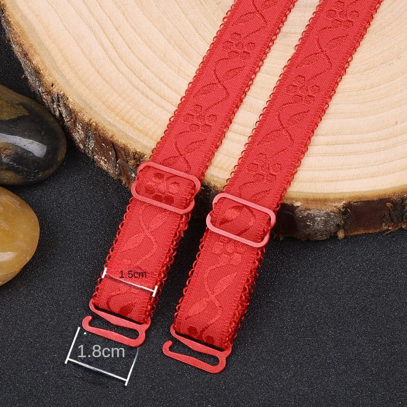 2 Pieces Ladies Adjustable Removable Bra Straps 15mm Width Band Lace ...