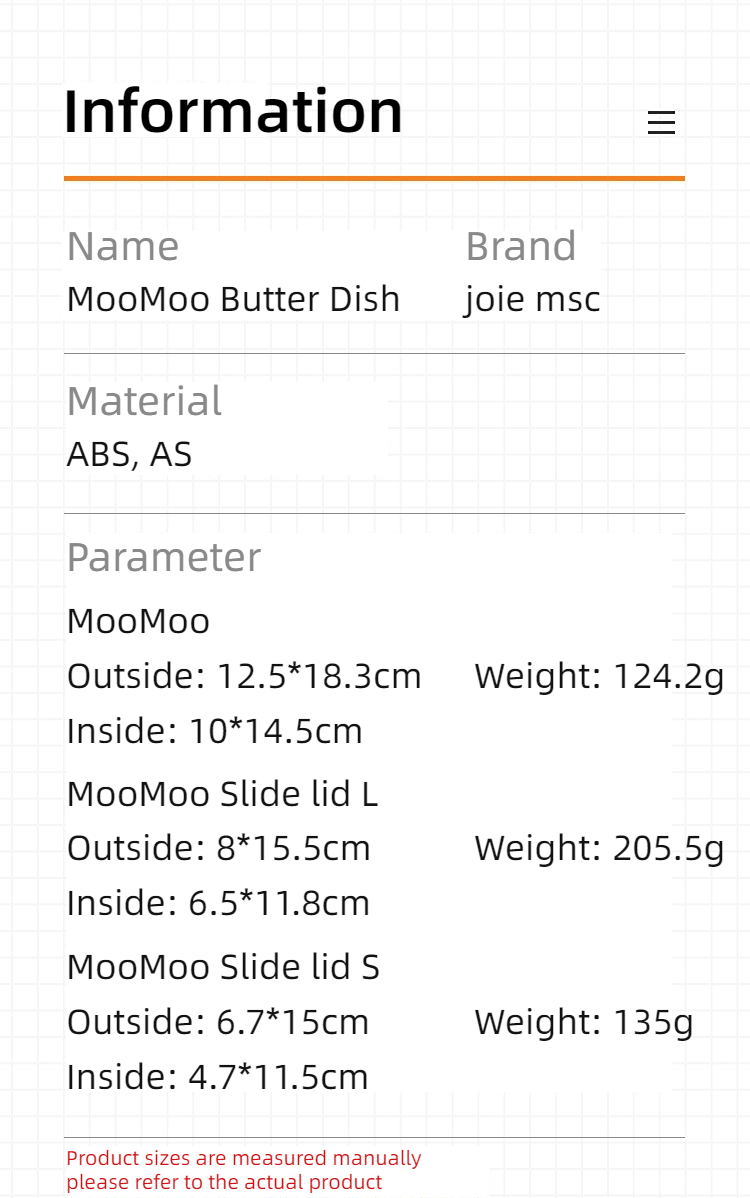 joie MooMoo Butter Pod Buter Dish Cow Butter Storage Box with Cheese ...