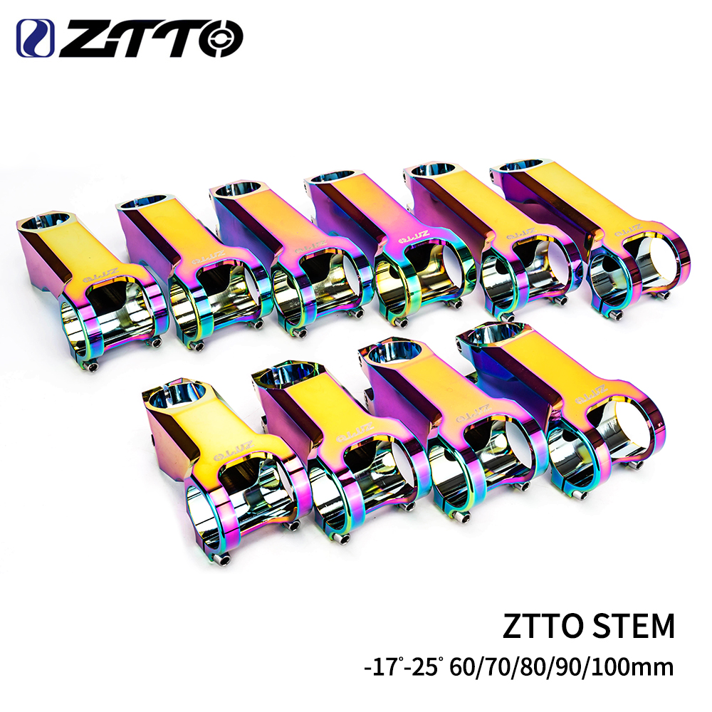 ZTTO MTB Road Bike Stem 31.8 x 60 70 80 90 100mm 17 Degree 25 Degree ...