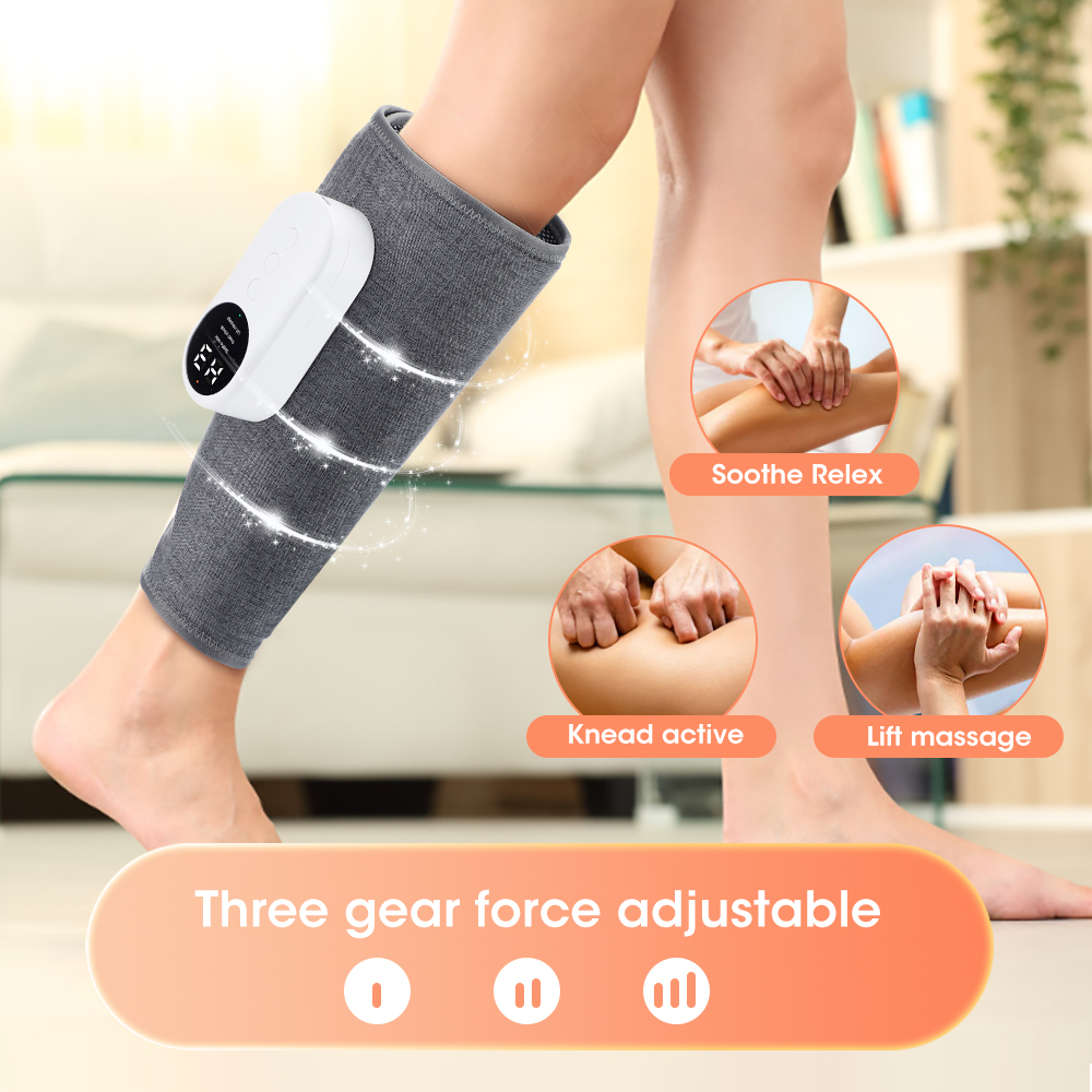 Air Pressure Calf Massager Presotherapy Machine 3 Mode Foot Leg Muscle ...