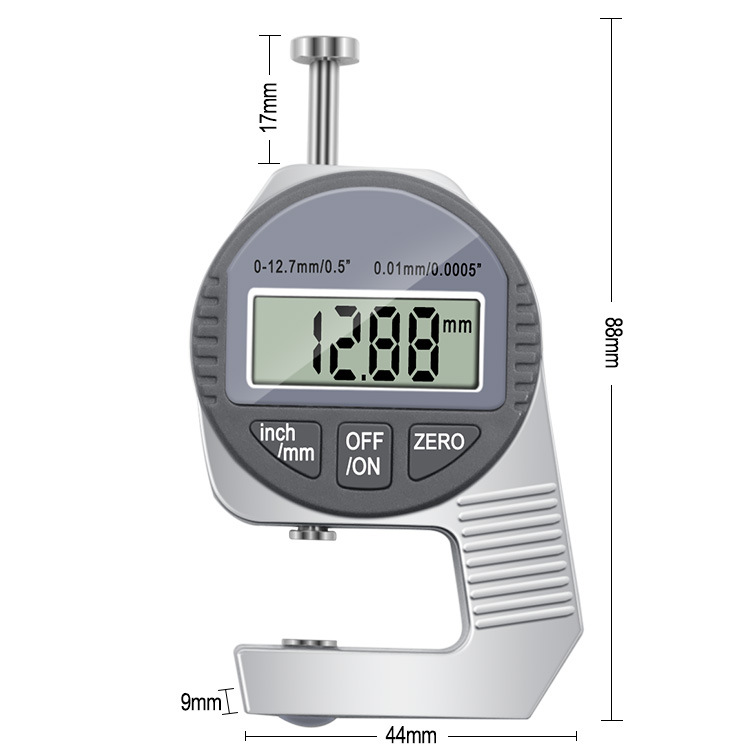 0-12.7 Thickness gauge digital display gauge Mini electronic thickness ...