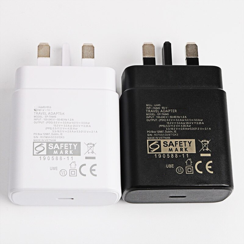 45W Fast Charger UK Plug Super Fast PD Type C To Type C Cable For ...