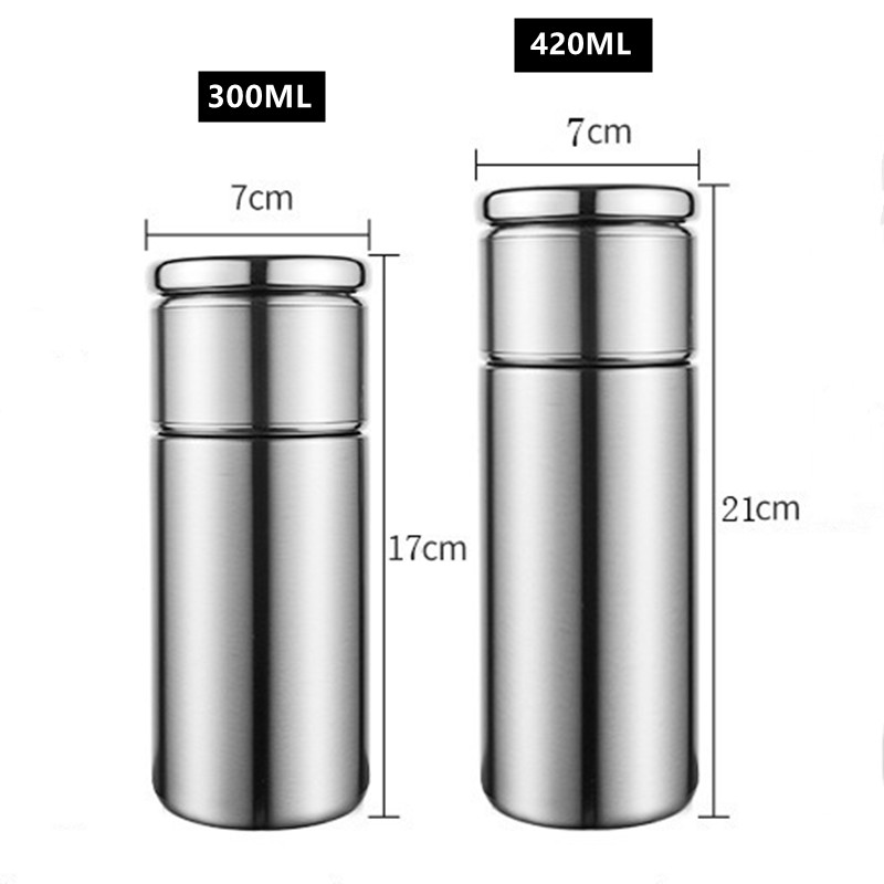 420ml Stainless Steel 304 Tea Thermal Flask With Filter Leak-Proof ...