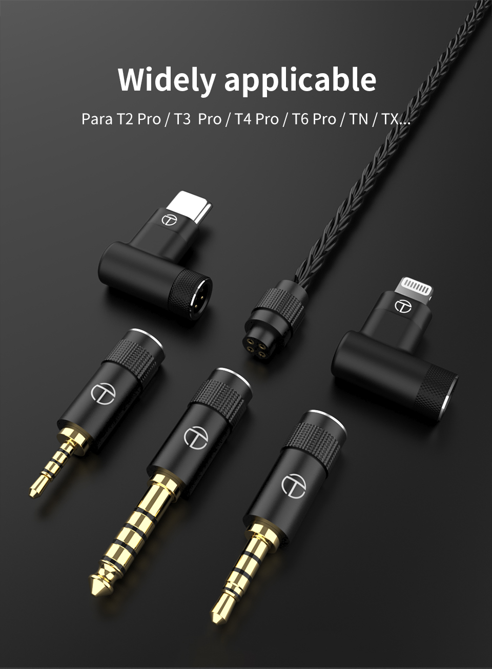 TRN 3.5MM 2.5MM 4.4MM Type-C Plug Replaceableaudio Plug For TN Redchain T2 Pro T3 Pro T6 Pro TX ...