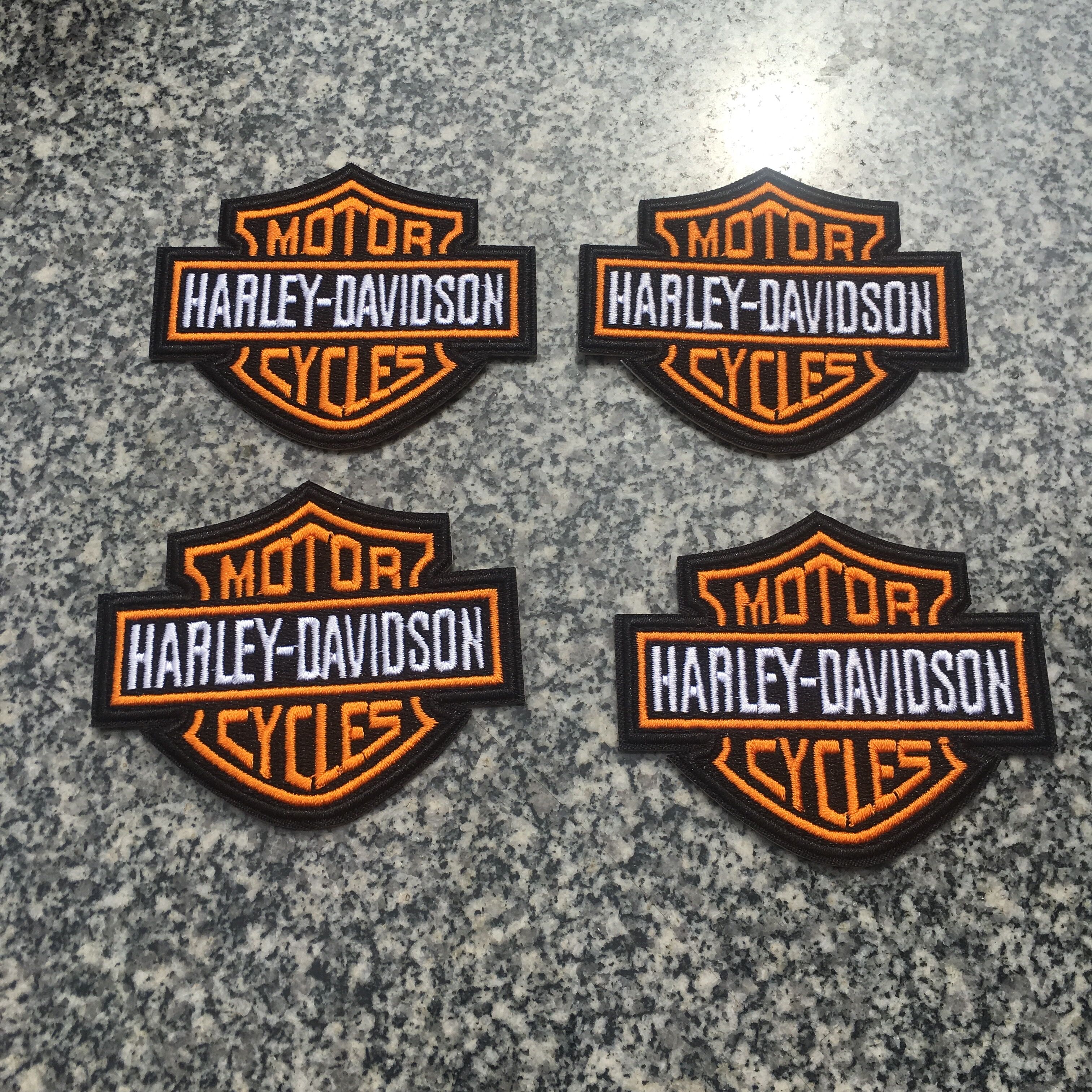 Customized Brand Logo Personalized Embroidery Iron On Harley Davidson ...