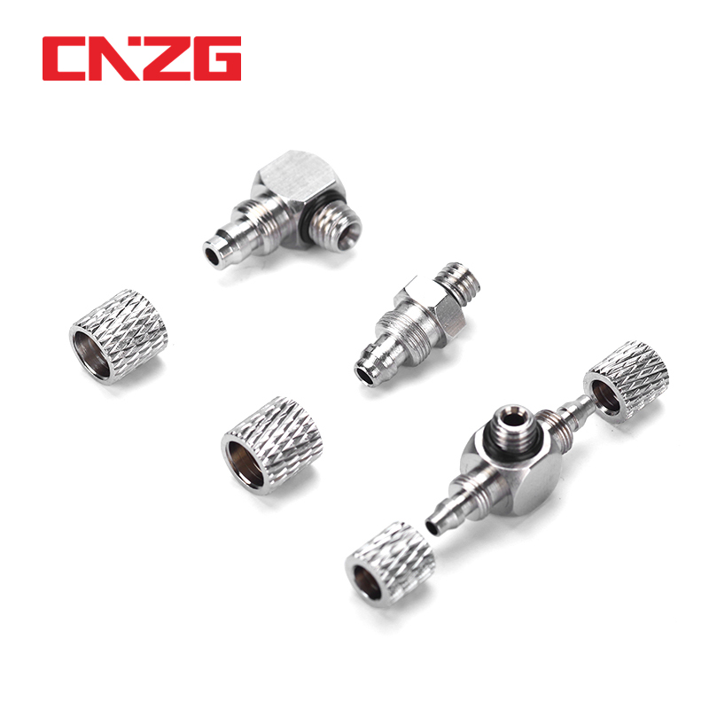 Mini Micro Pneumatic Pipe Fitting Hose 3mm 4mm 5mm 6mm Male Thread M3 ...