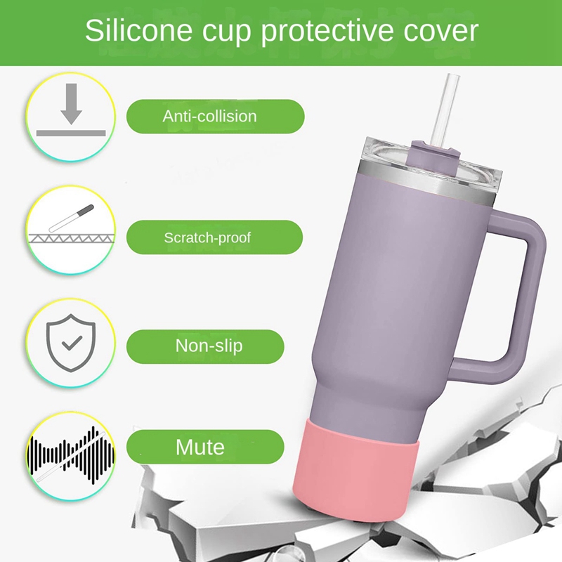 silicone cup bottom protective sleeve for Stanley tumbler quencher ...