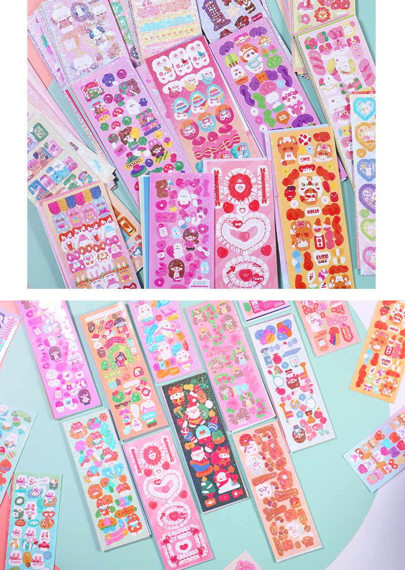 multiple Kinds of Laser Guka Sticker Set Cute Guka With Korean Sticker ...