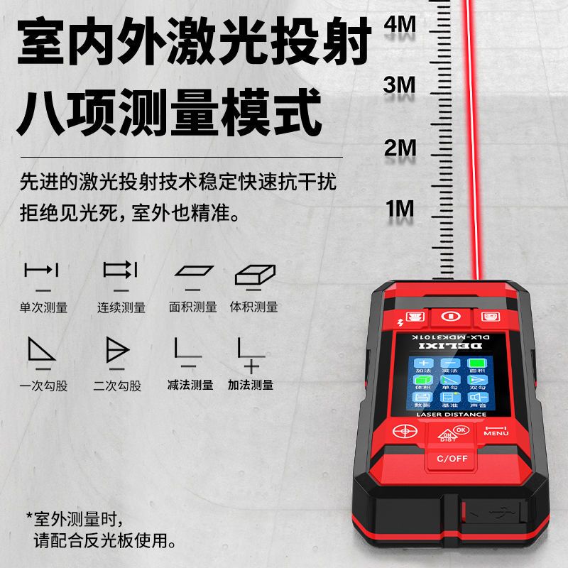 Original Delixi multi-functional wall detector measures reinforced wire ...