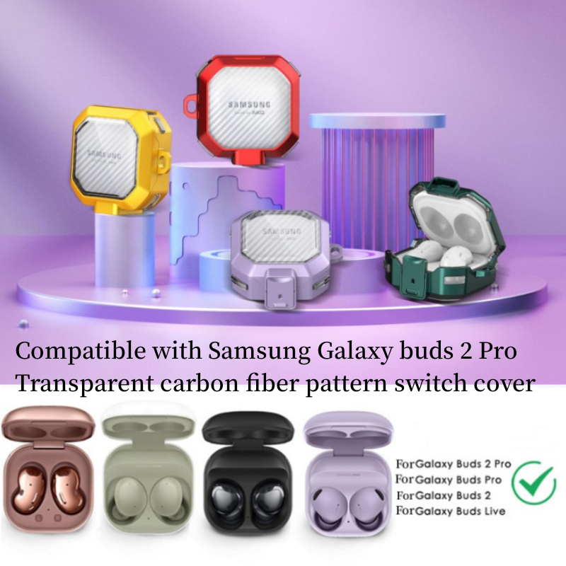 Case Galaxy Buds 2 Pro Transparent Carbon Fibre Pattern Cover For ...