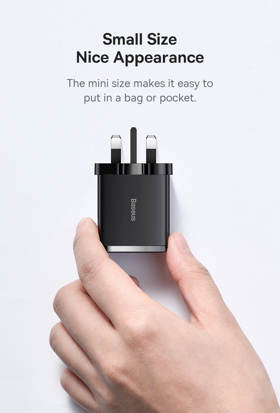 Baseus Compact 30W PD Fast Charging 2 USB+Type C Charger Quick Charger ...