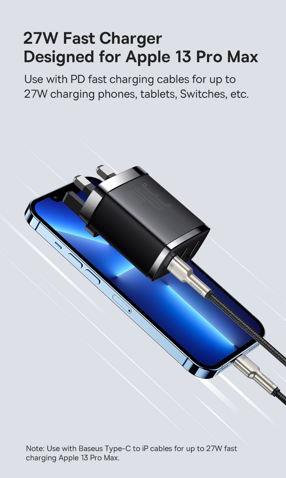 Baseus Compact 30W PD Fast Charging 2 USB+Type C Charger Quick Charger ...