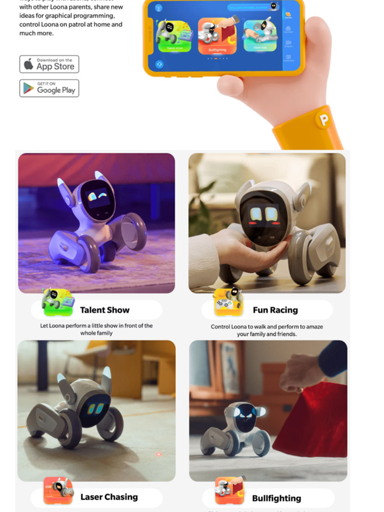 Loona robot Smart robot Dog Emotional Accompanying Interactive ...