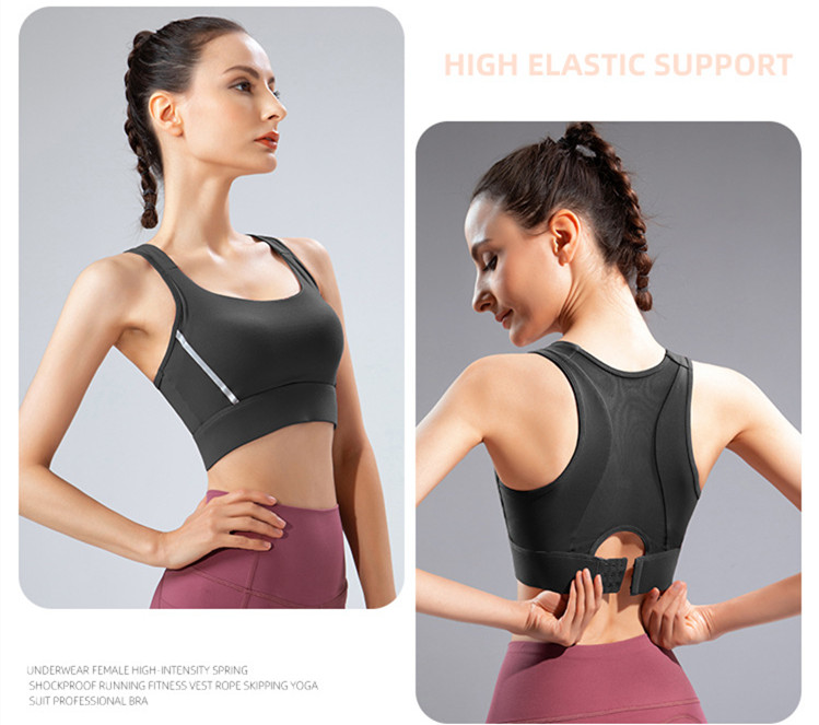 Plus Size 4XL 5XL Sports bra Fitness Running Shockproof Underwear with ...