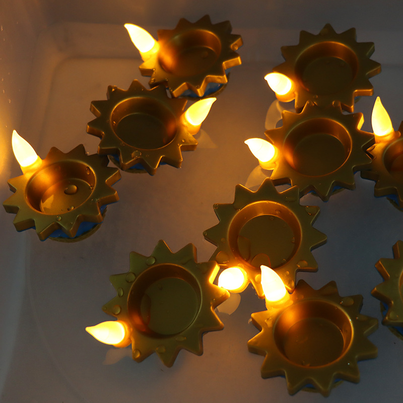 Diwali LED Light Deepavali Decorative Candle Lamp Small Floating ...