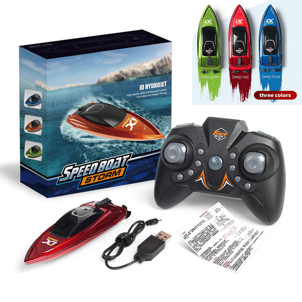 RC Boat Children's Mini Remote Control Boat Speedboat Summer Swimming ...