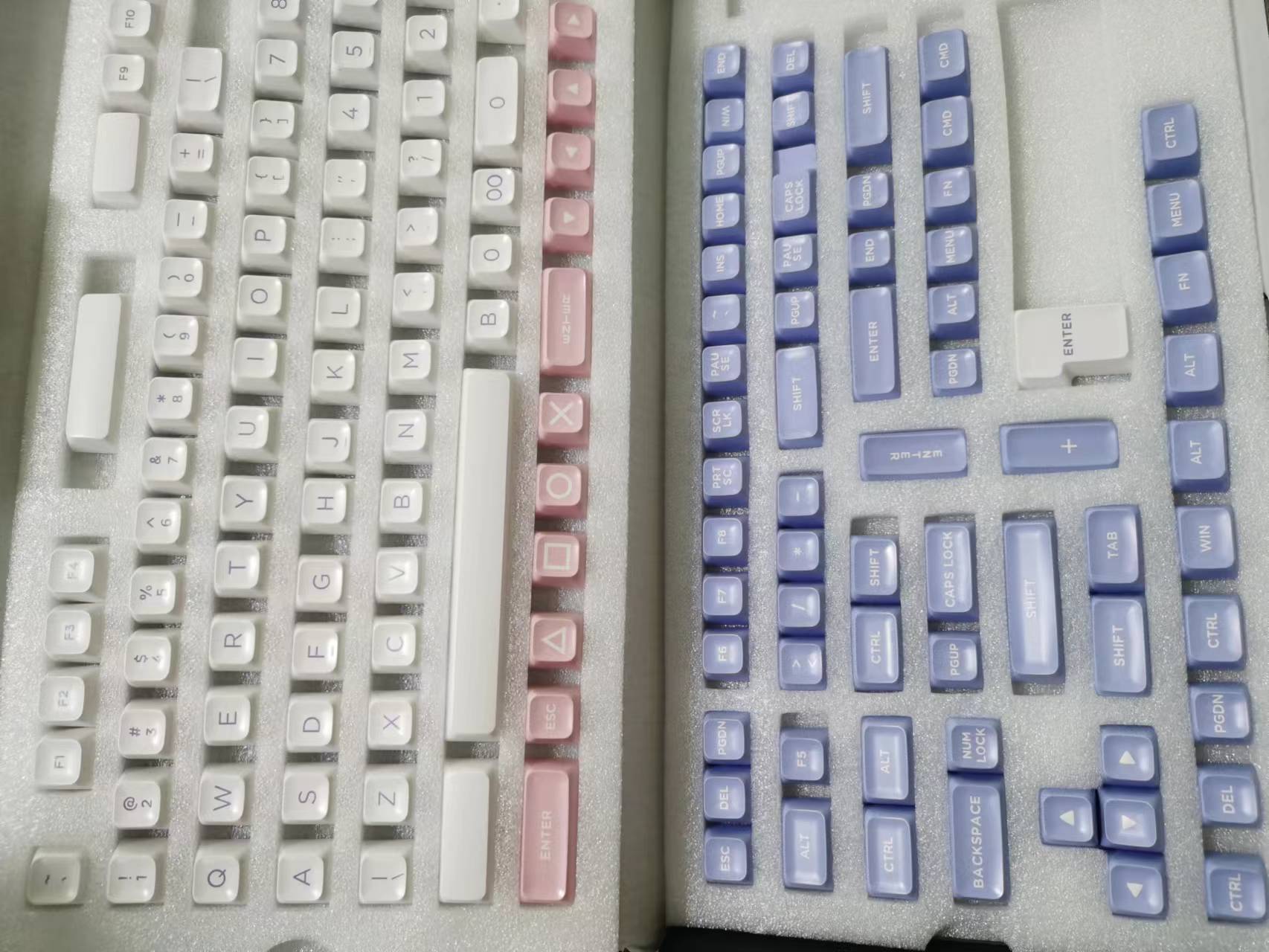 WEIKAV Ageless Keycaps DSA Profile PBT Double-shot Keycap for 65/75/87 ...