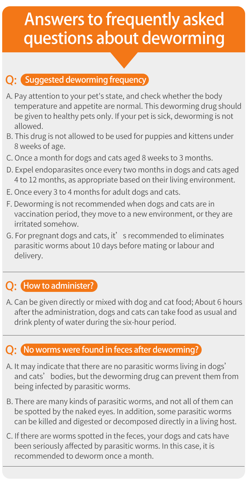 PUAINTA Pets Dewormer for Dogs and Cats Worm rid Tablets Tapeworm ...