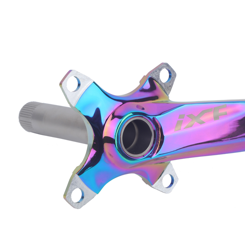 MTB bike crankset IXF crank arm Hollowtech 104 Bcd crank 2 crown dazzle ...