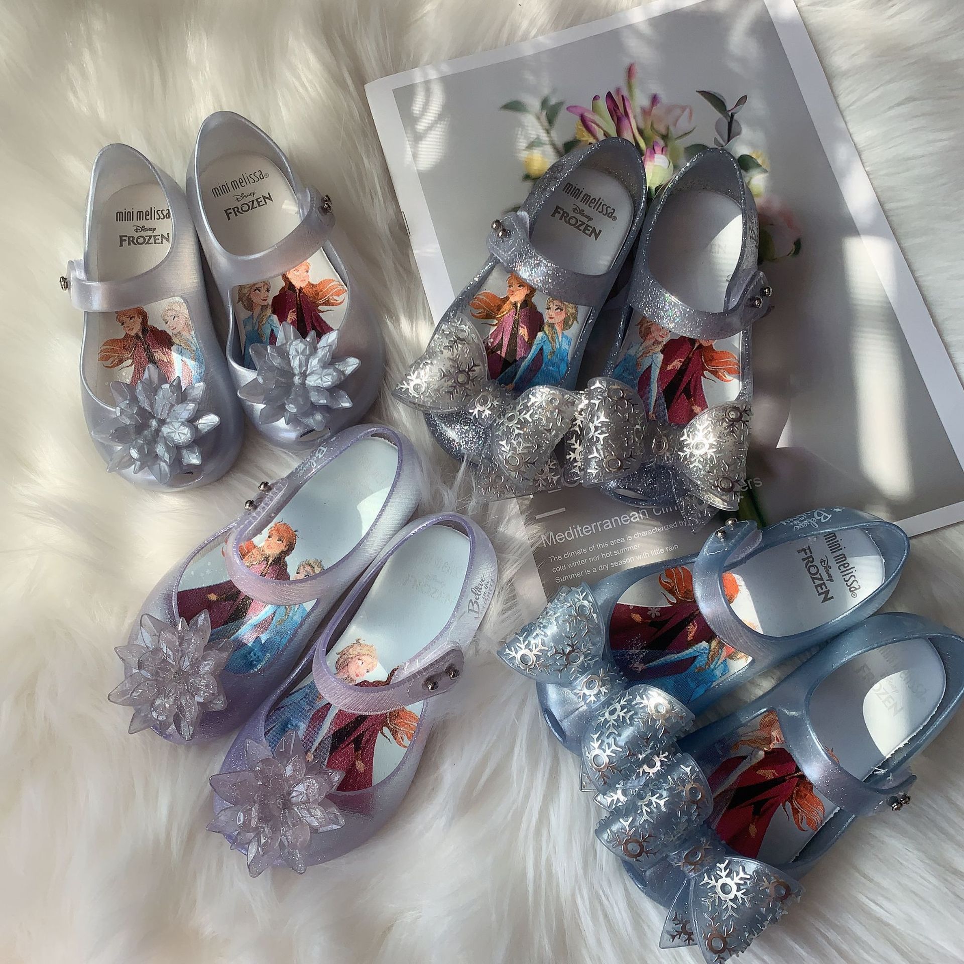 Frozen Elsa Summer Shoes Jelly Sandals Cute Baby Jelly Shoes Fashion ...