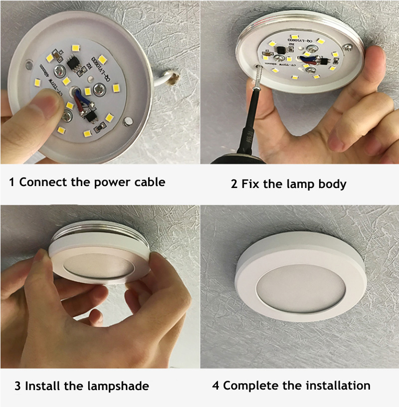 LED Downlight Mini Surface Mounted Spotlight Tri Color 220V 240V 3W 5W ...