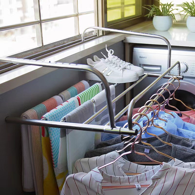 Stainless Steel Adjustable Balcony Outdoor Shoes Clothes Drying Rack ...