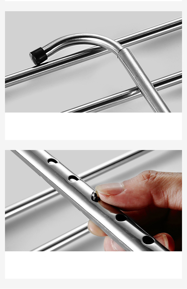 【SG Seller】Stainless Steel Outdoor Clothes Drying Rack Foldable Balcony ...