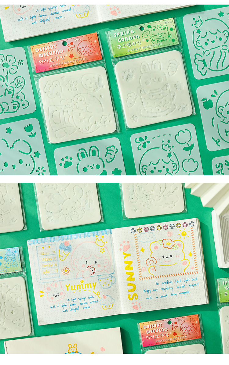 8 Creative Handbook Drawing Template Cute Cartoon Primary School ...