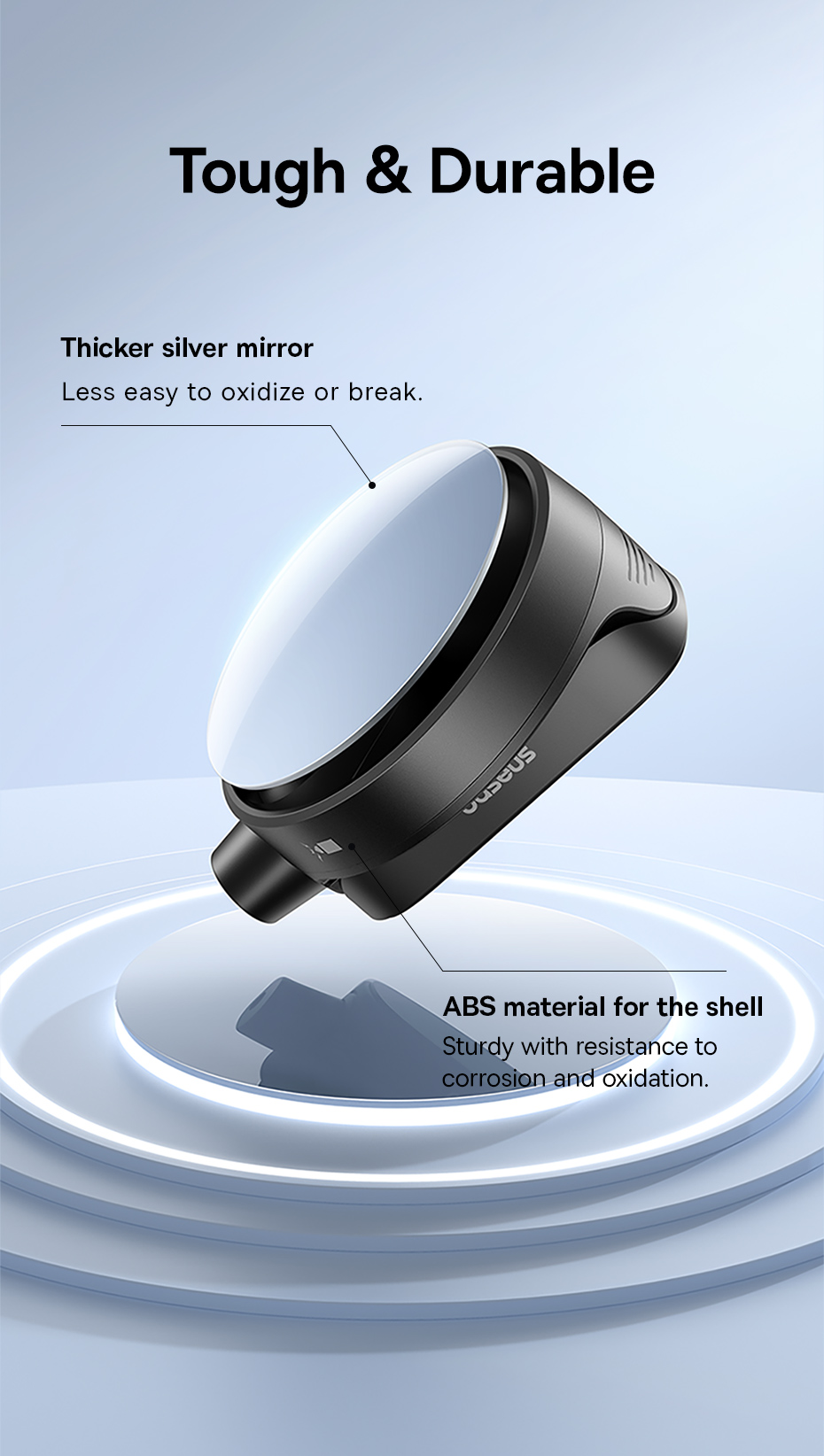 Baseus SafeRide Series Car Backseat Rearview Mirror 1Pcs | Shopee Singapore