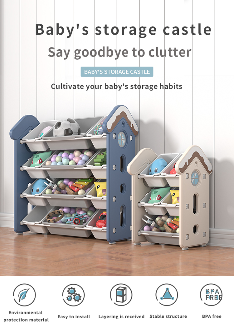 Multi purpose color storage rack sweet house classification storage ...