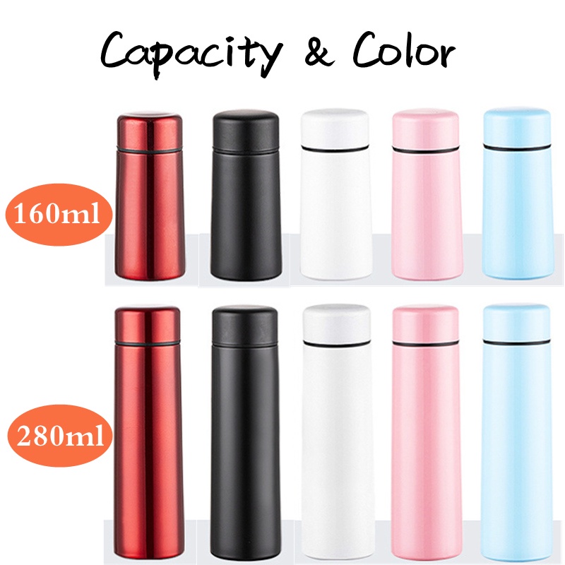 160/280ML 304 Stainless Steel Water Cup Small thermal bottle | Shopee Singapore