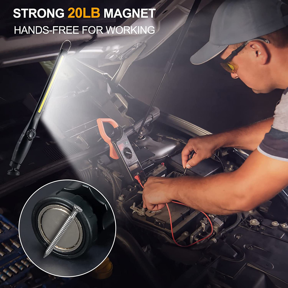 Torchlight powerful Flashlight Rechargeable Emergency light Car Repair ...