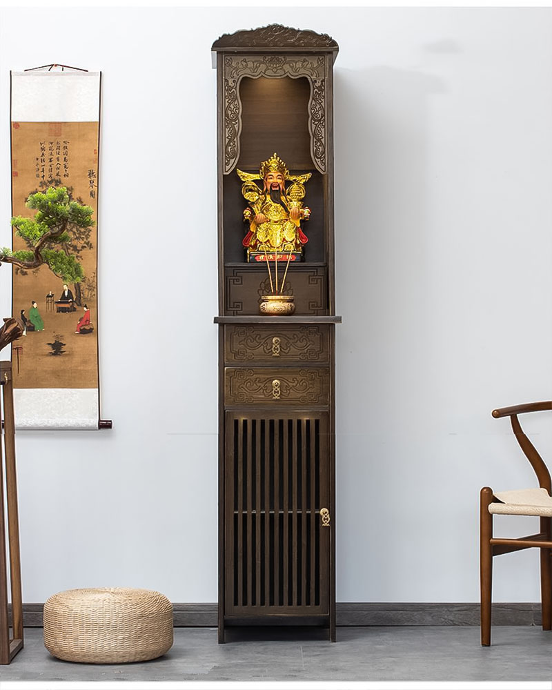 Buddha altar standing cabinet Buddha offering table altar deity ...