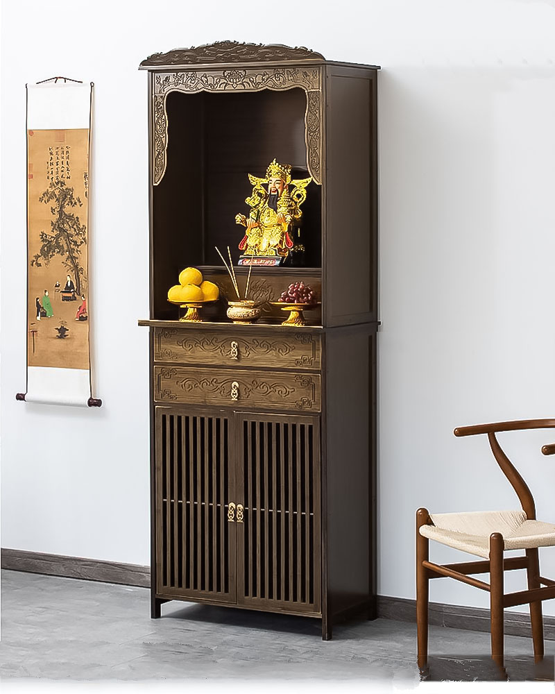 Buddha altar standing cabinet Buddha offering table altar deity ...