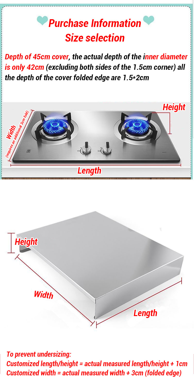 Stainless Steel Stove Cover Kitchen Rack Induction Cooker Stand Gas ...
