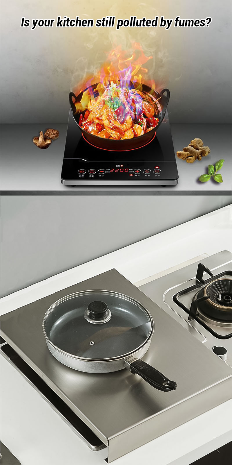 Stainless Steel Stove Cover Kitchen Rack Induction Cooker Stand Gas ...