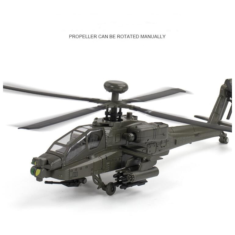 1:32 Apache armed helicopter AH-64A Display Model Metal with Stand ...