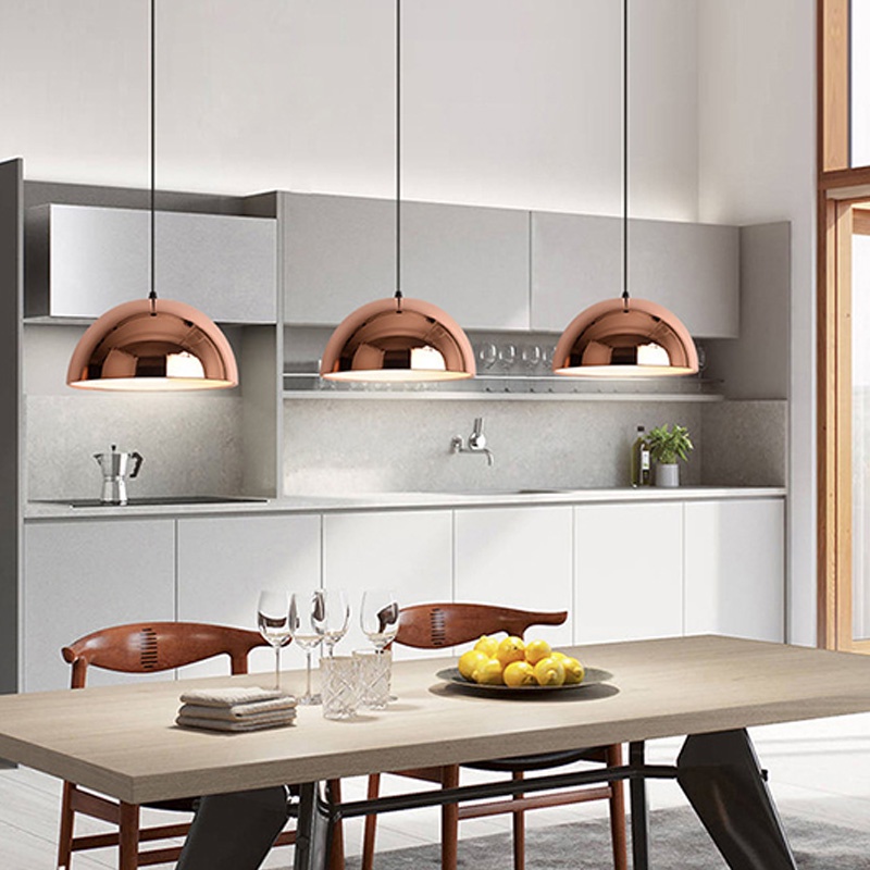 Bar Counter Light Nordic Pendant Light Rose Gold Shade Vintage Design ...
