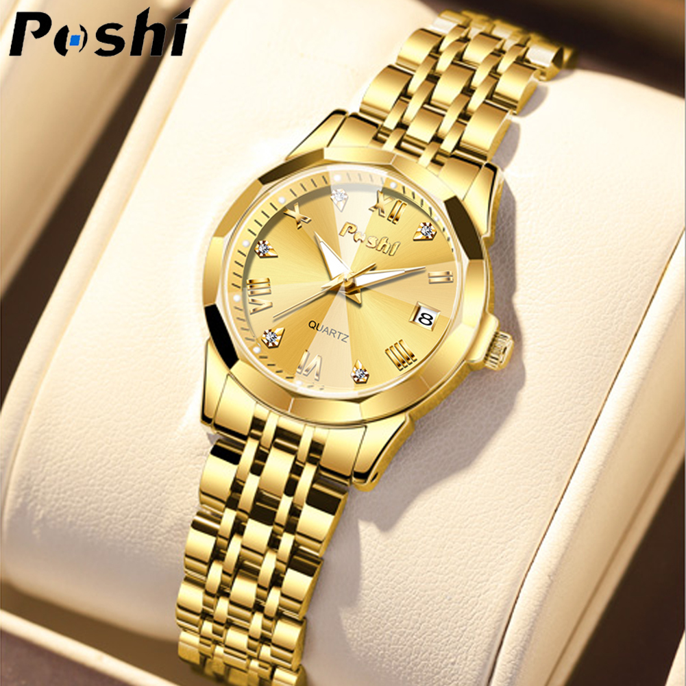 POSHI Jam Tangan Perempuan Wanita Watch Women Waterproof High Quality ...
